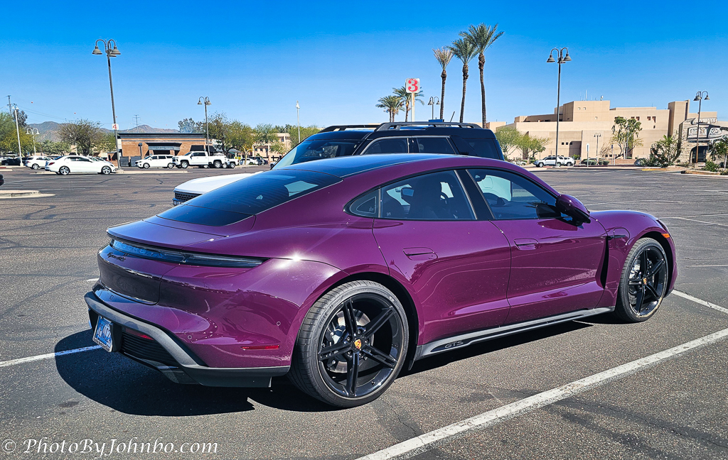Cellpic Sunday – The Purple Porsche – Journeys with Johnbo